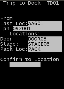 Move license plate number during picking
