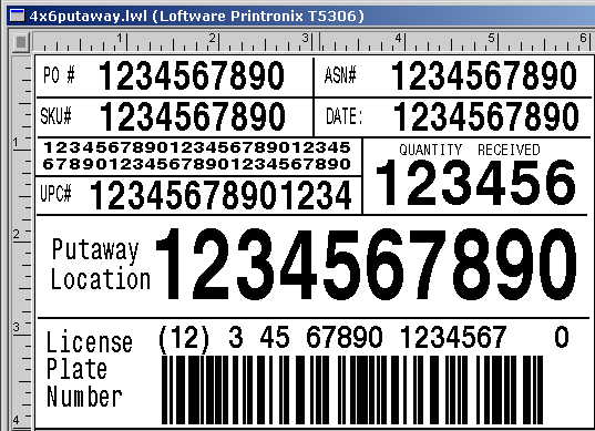 Printing receipt labels using the workstation