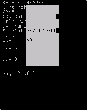 Creating a receipt with an RF device